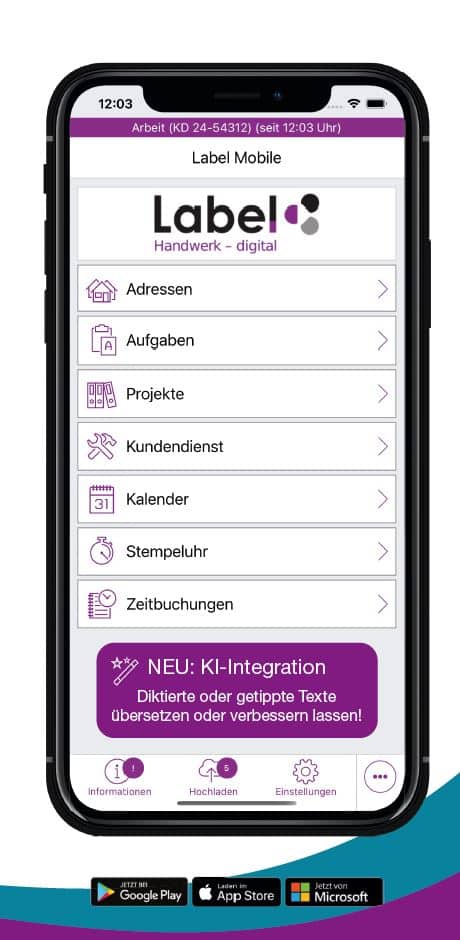 Label Software: Infomaterial